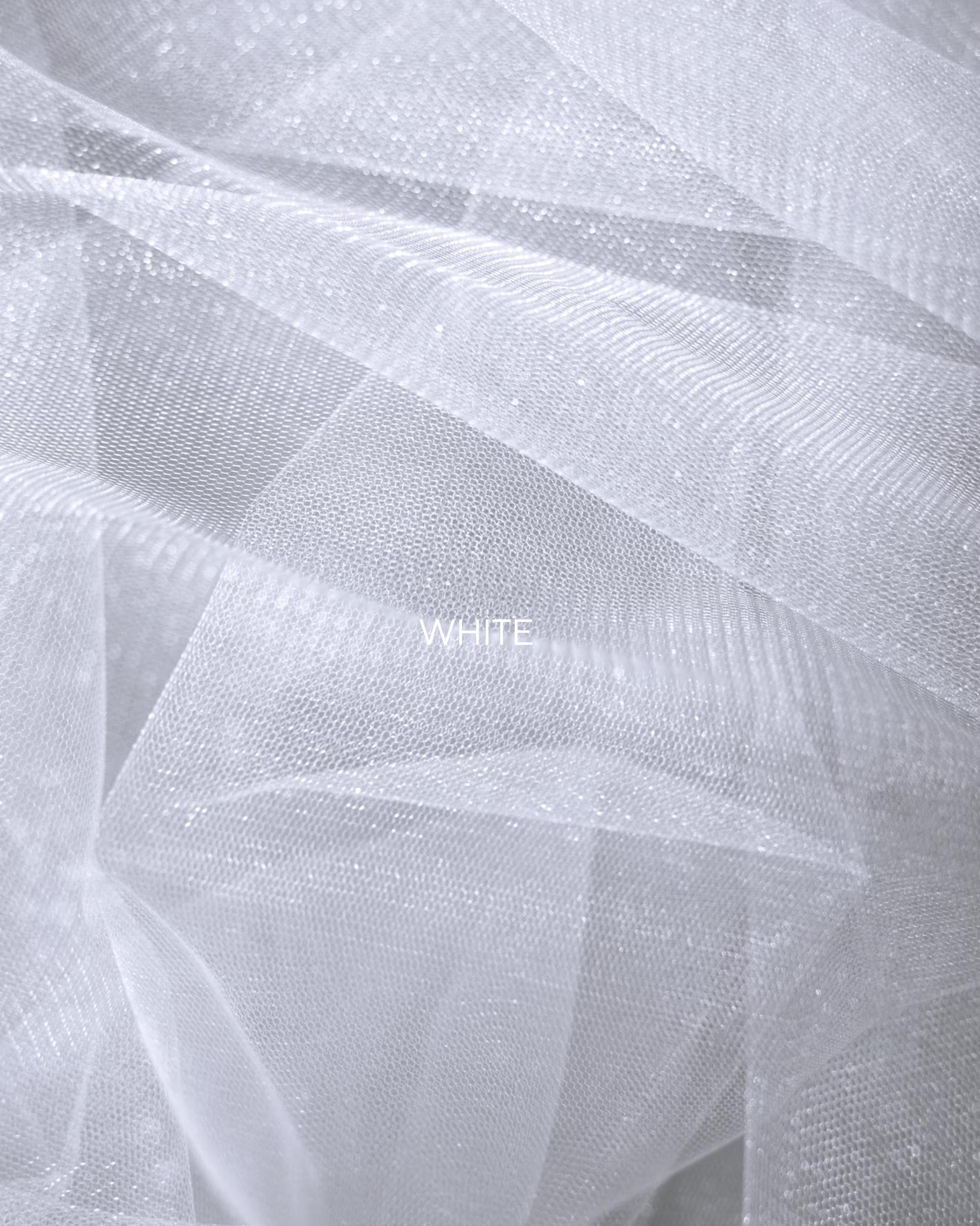 Shiny Tulle Fabric by the Yard – Sheer Wedding Aisle Decor, Pew Flowers ...