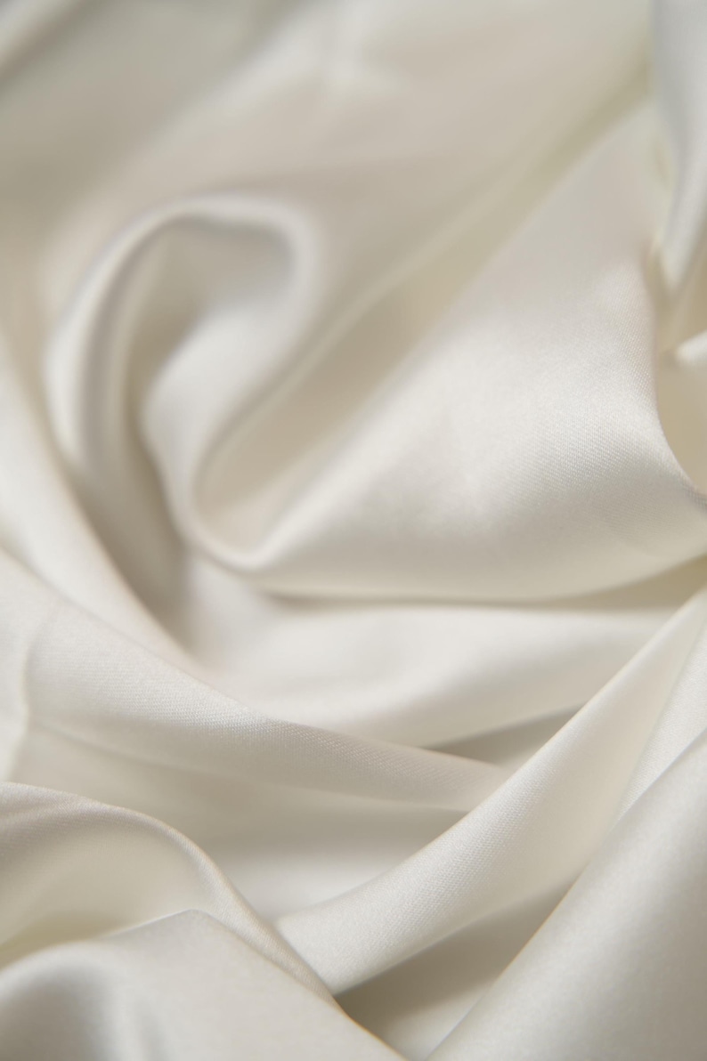 Luxury Satin Fabric by the Yard – Stretch Silk Satin, Premium Bridal ...