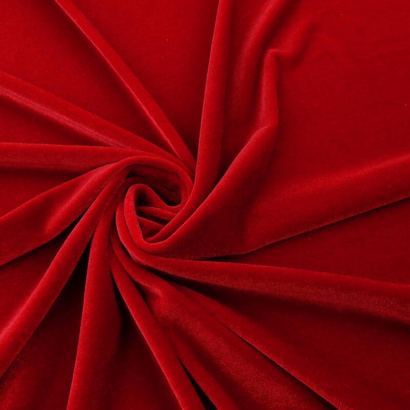 Red Velvet Fabric - Etsy