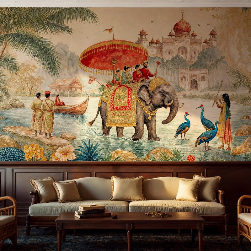 Indian Wallpaper Rajasthani - Etsy