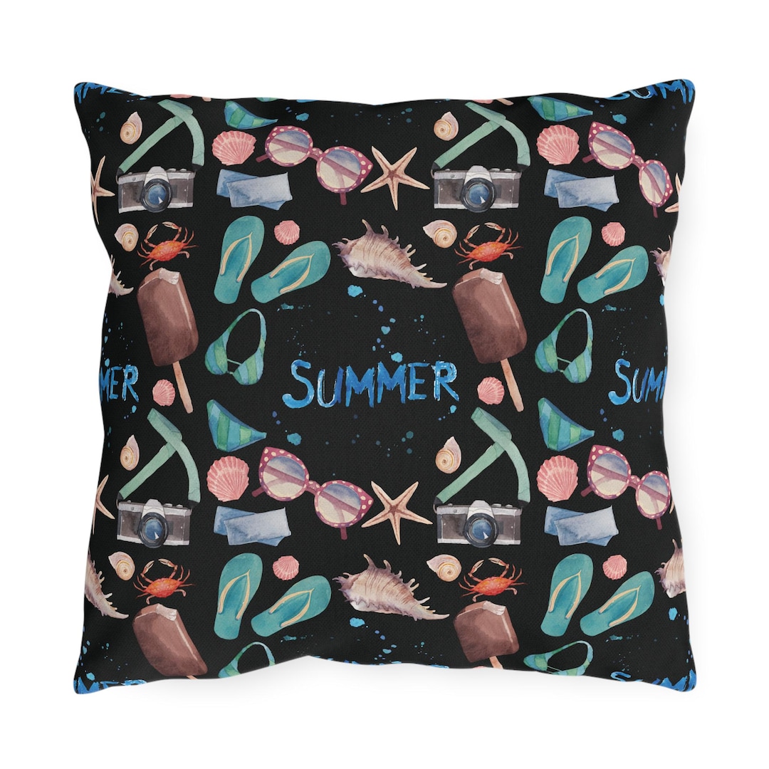 Summer Outdoor Pillows - Waterproof Porch Pillows, Patio Decor, Uv ...
