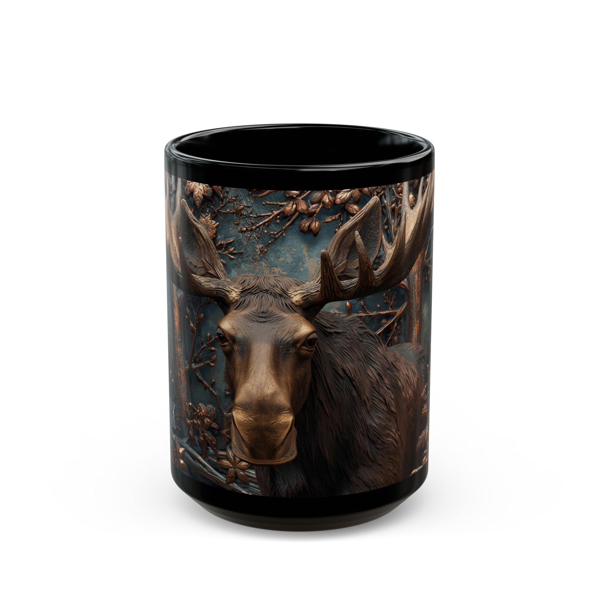 Personalized Moose Coffee Mug: Moose Gift for Nature Lover - Etsy