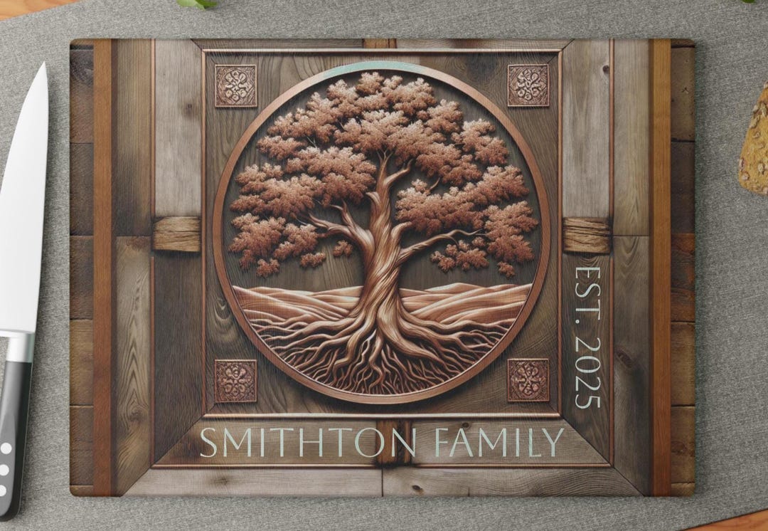 Personalized Tree-of-life Cutting Board - Couples Gifts Kitchen - New ...