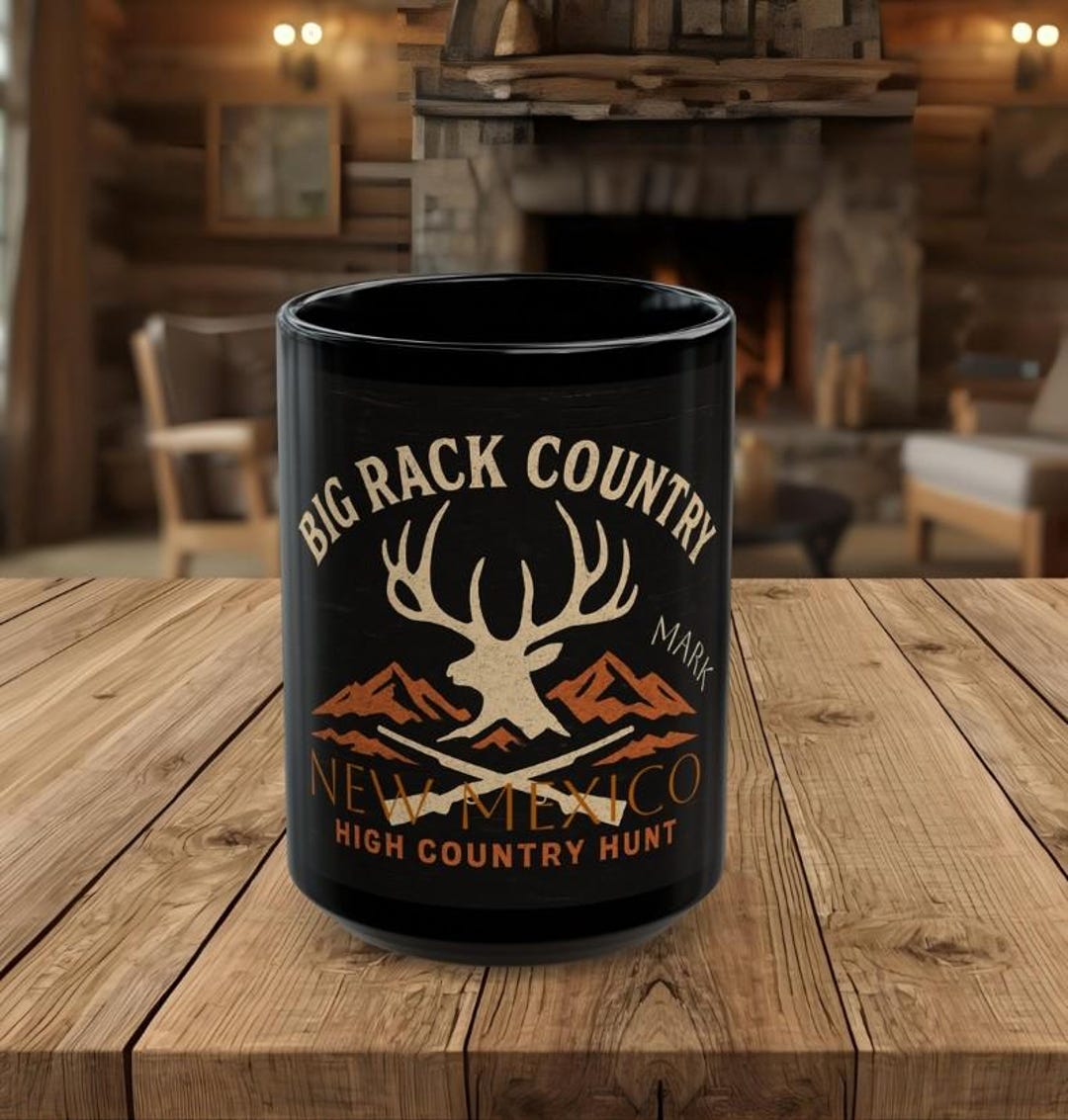 Personalized Elk Mug With State and Name | Hunting Coffee Cup - Etsy
