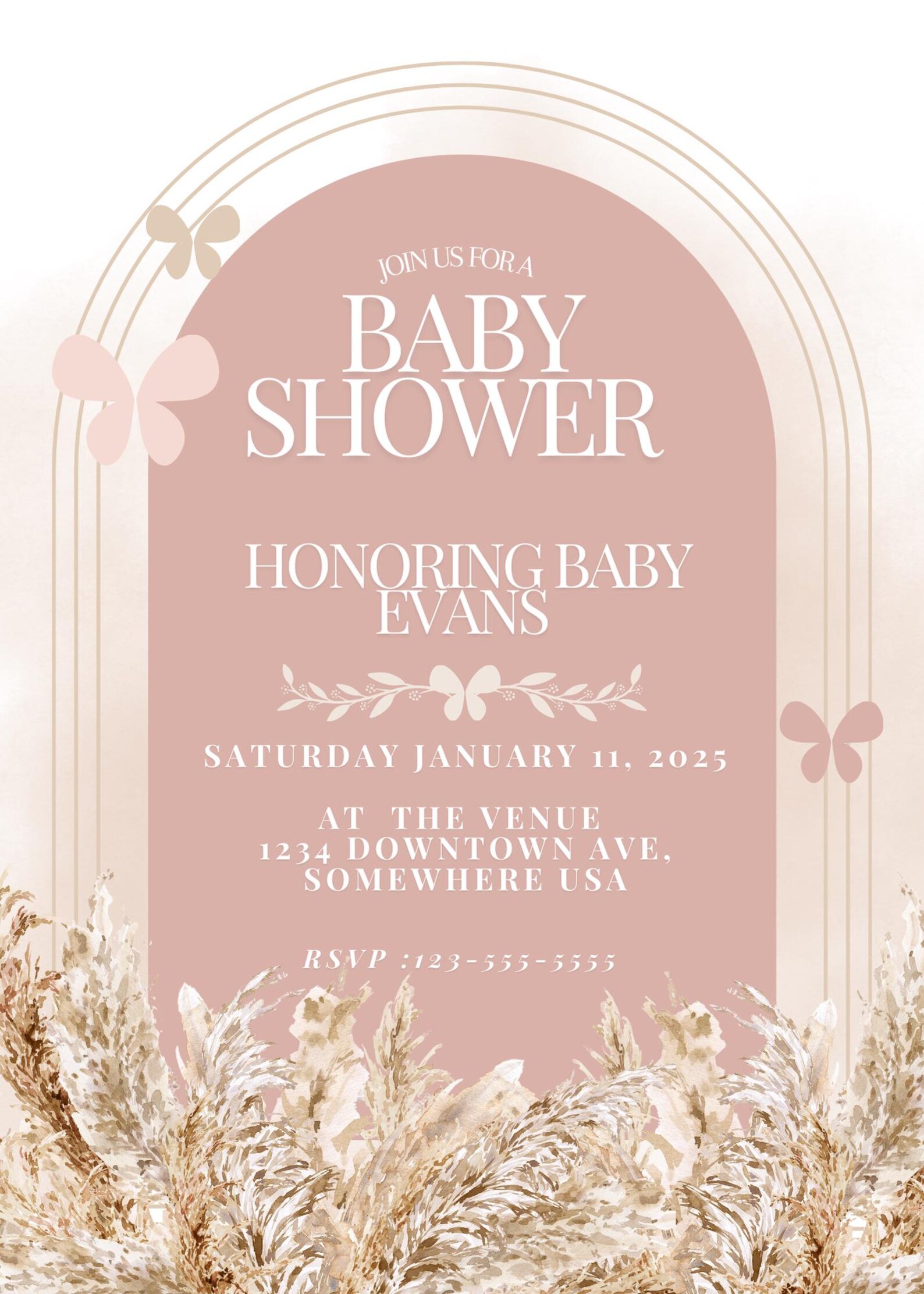 Boho Baby Shower Invitation - Etsy