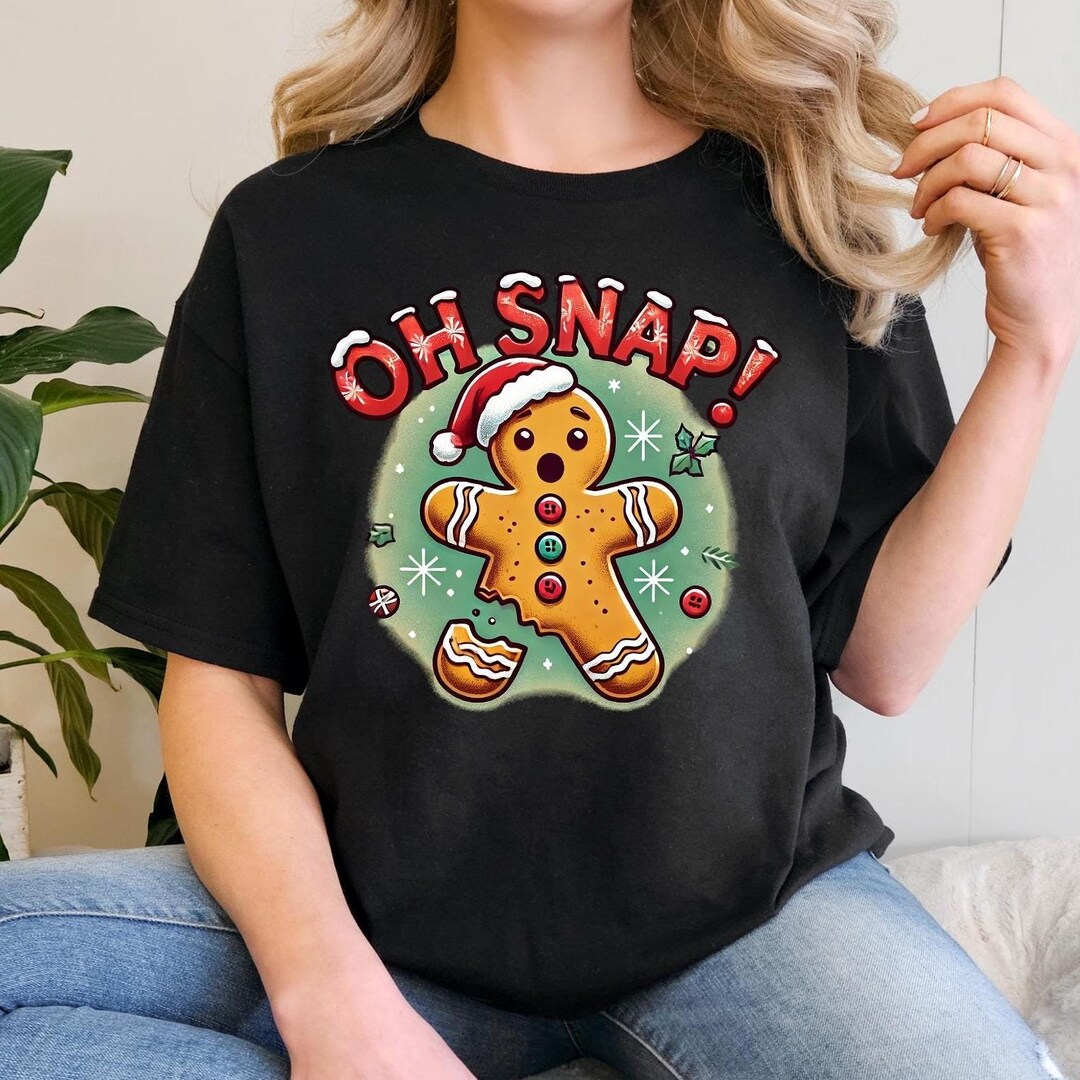 Gingerbread Man Shirt, Christmas Gingerbread Man Shirt, Cute Christmas ...