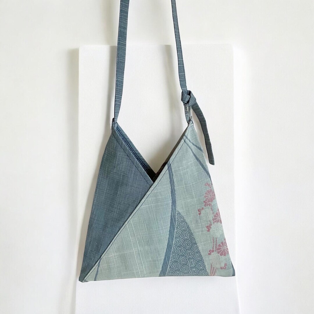 Japanese Kimono, Vintage Obi Remake Azuma Bukuro Mini Shoulder Bag ...
