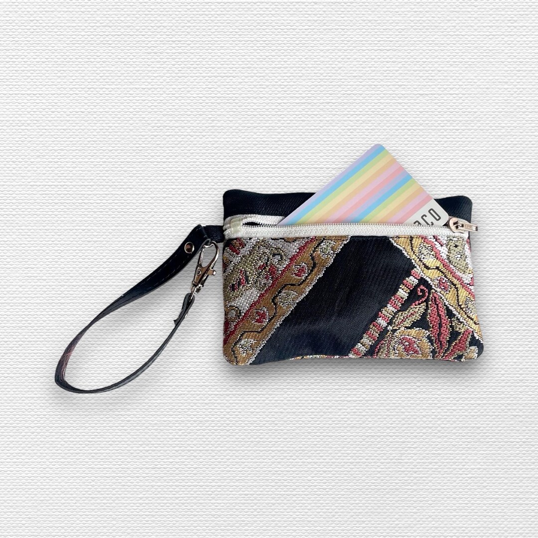 Japanese Kimono,vintage Obi Remake 2-way Card Case That Can Also Be ...