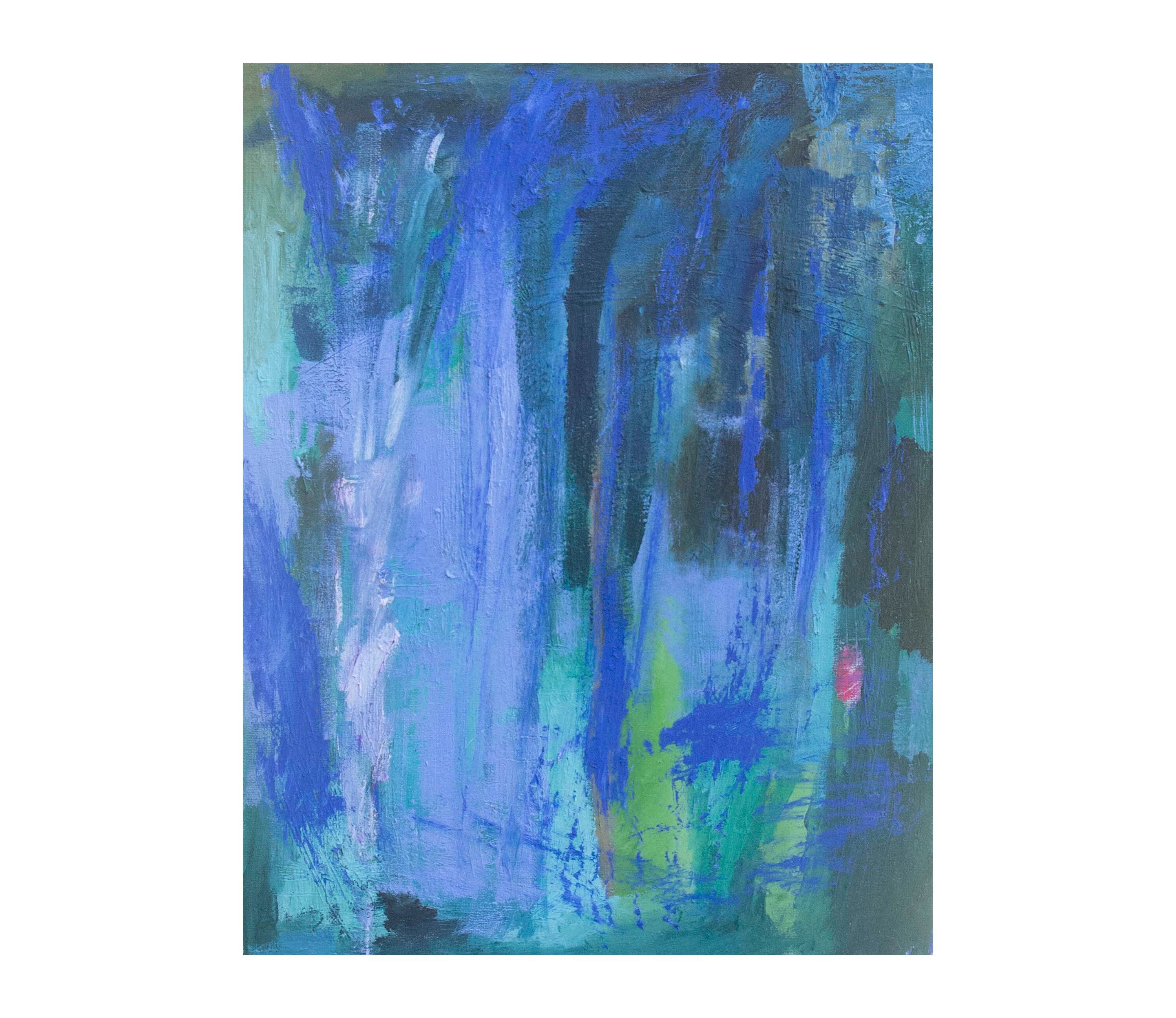 Pintura abstracta azul Arte abstracto Óleo sobre lienzo - Etsy España