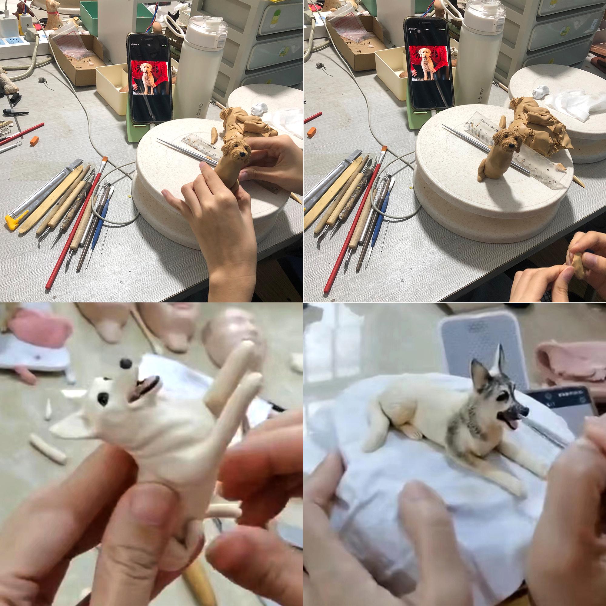 Custom Birthday Cake Topper Sculpture, Dog Wedding Cake Topper ...