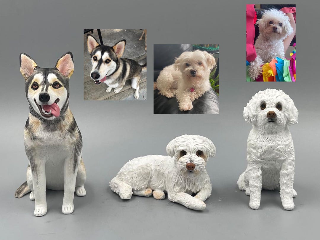 Husky Cake Topper,dog Wedding Cake Topper Sculpture Handmade Dog Cake ...