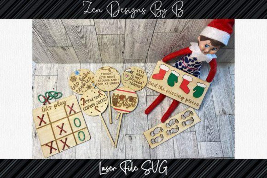 Christmas Elf Props SVG Laser Cut File: Reusable Decor (digital File ...