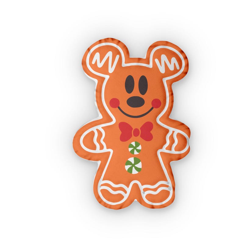 Mickey Gingerbread Pillow - Etsy