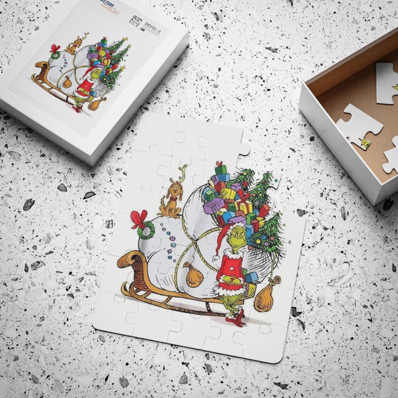Grinch and Max Kids Puzzle - Etsy