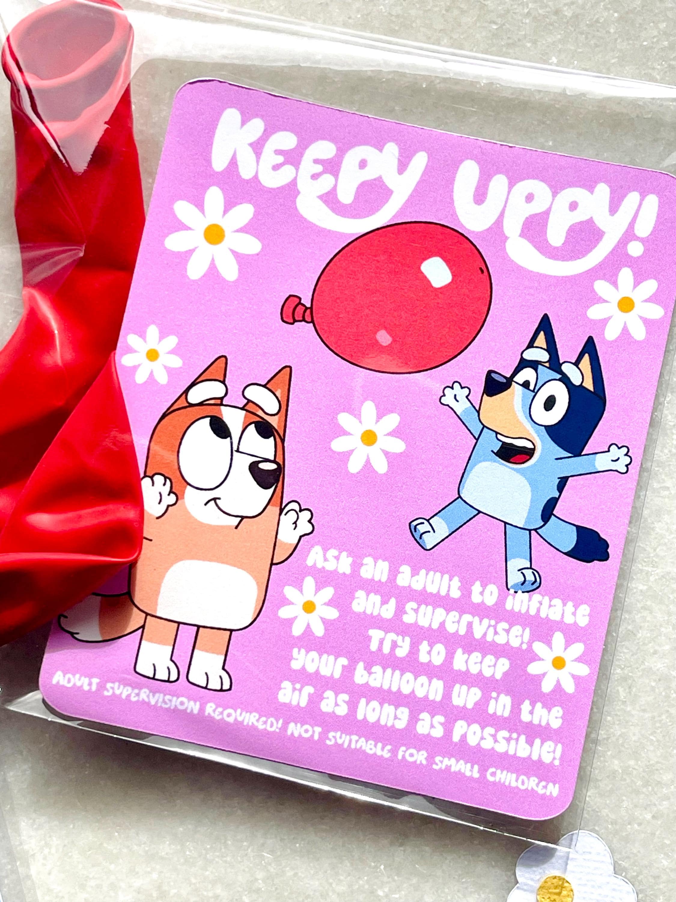 Bluey Keepy Uppy Party Favors: Balloon Game Prizes - Etsy Australia