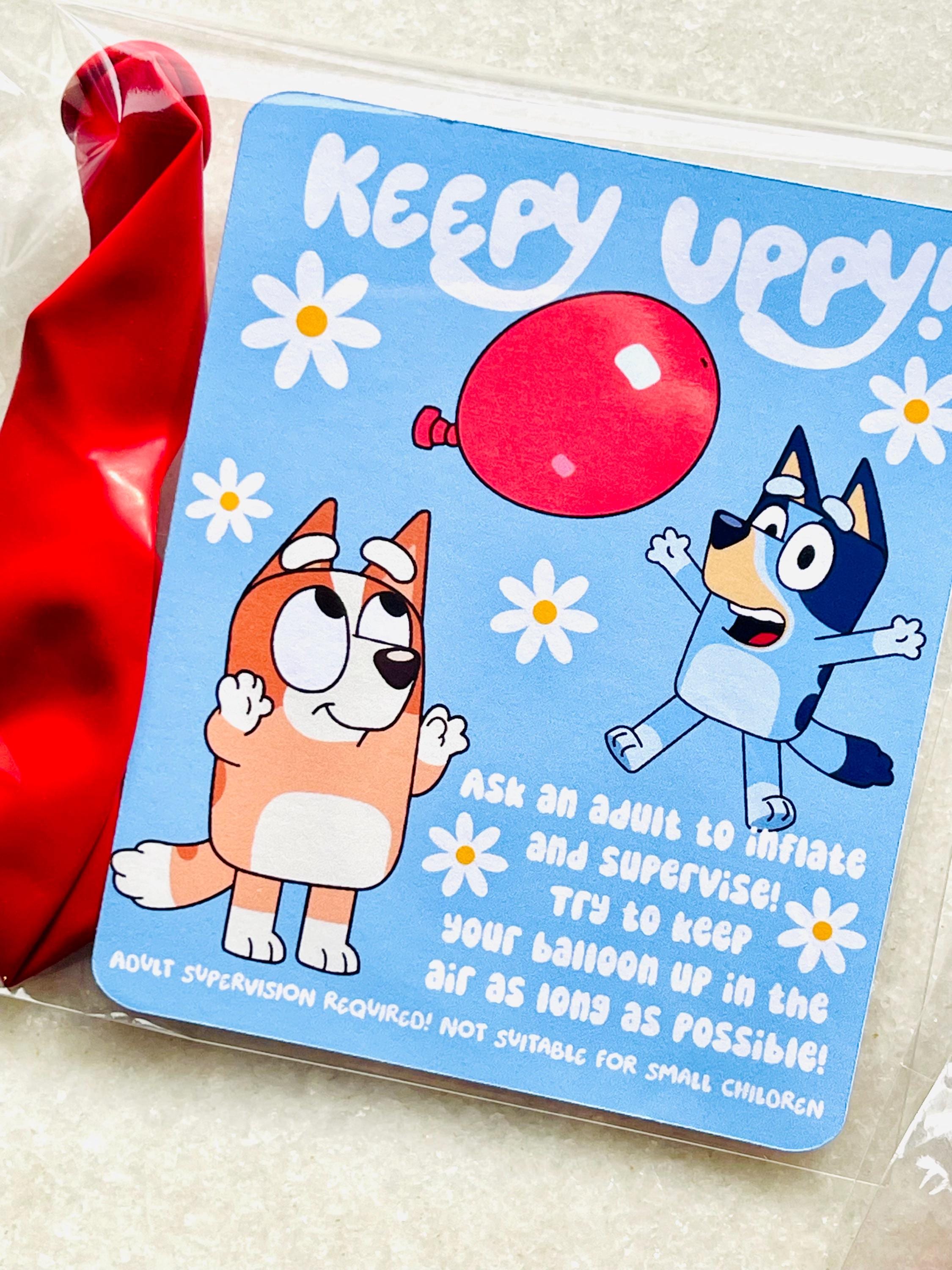 Bluey Keepy Uppy Party Favors: Balloon Game Prizes - Etsy Australia