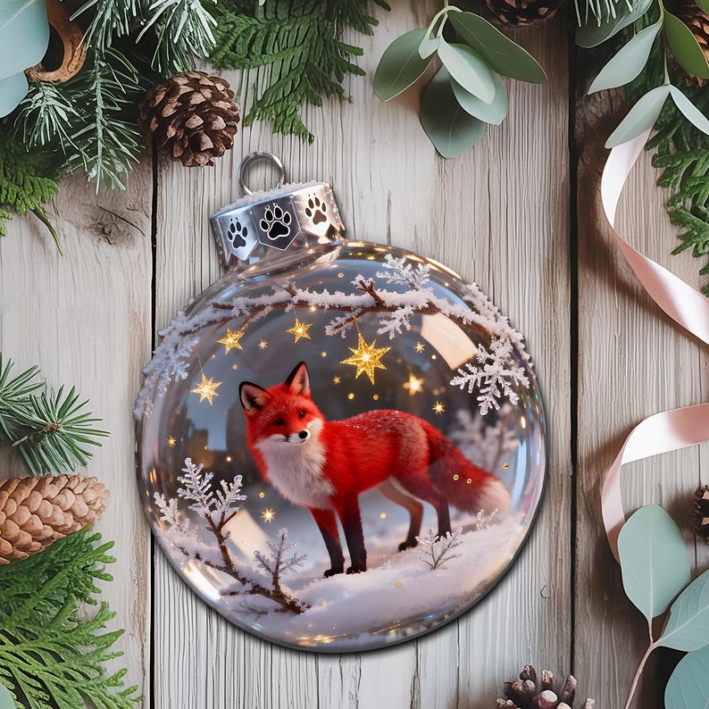Wildlife Wonders Crystal Glass Ornament, Animal Christmas Ornament ...