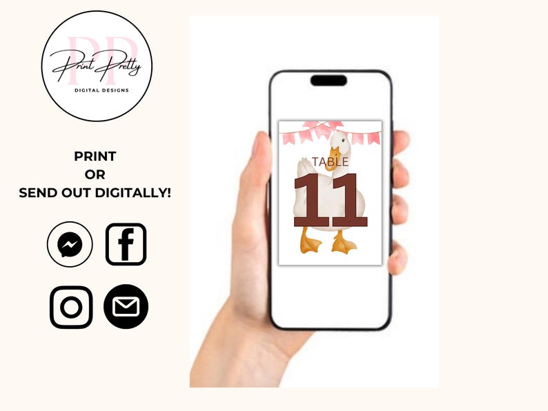 Farm Animals Table Number Cards - Printable Download Stands - Barn Yard ...