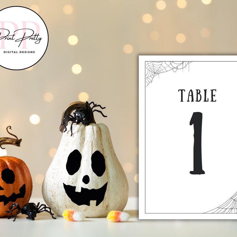 Spooky Table Numbers - Etsy
