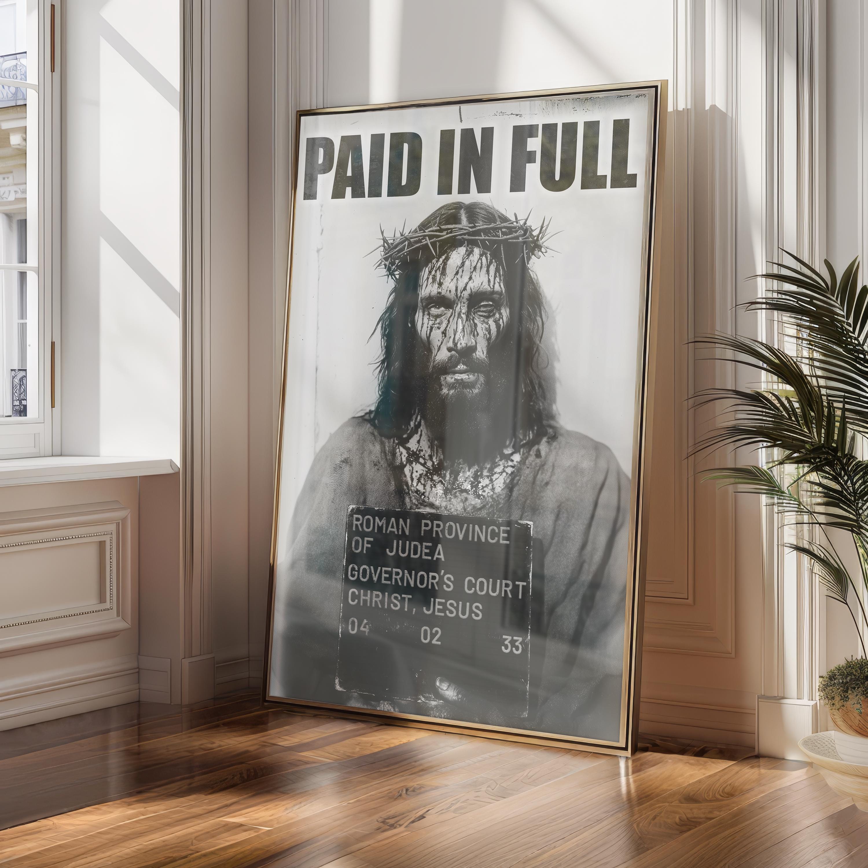 Edgy Jesus Portrait Print: Crown of Thorns, Christian Wall Art - Etsy