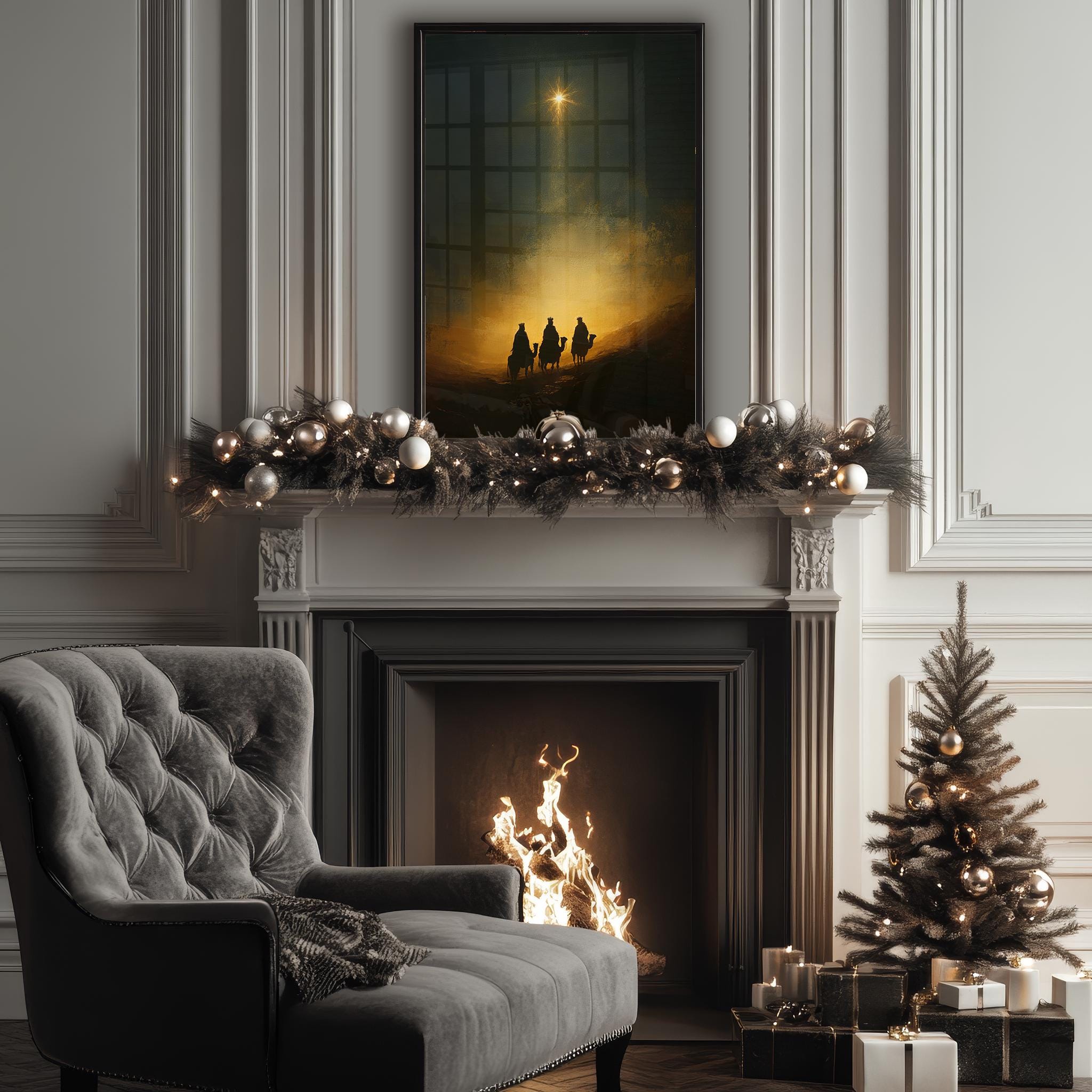 Guided by the Light, the Three Kings Journey, Star of Bethlehem Artwork ...