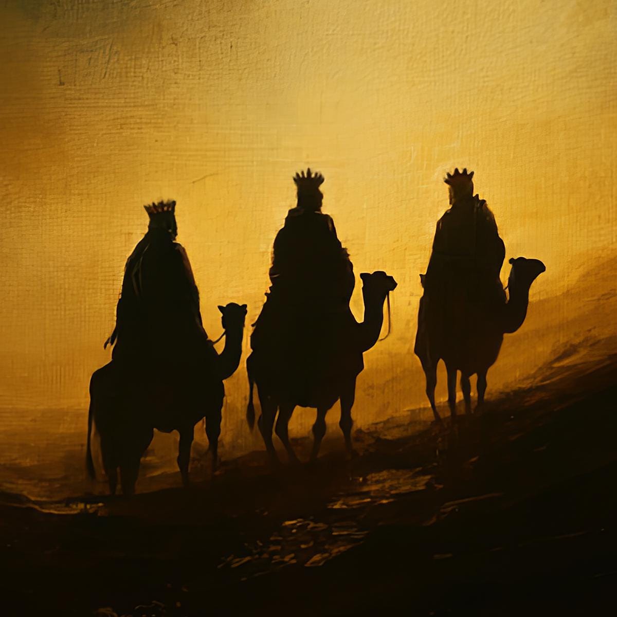 Guided by the Light, the Three Kings Journey, Star of Bethlehem Artwork ...