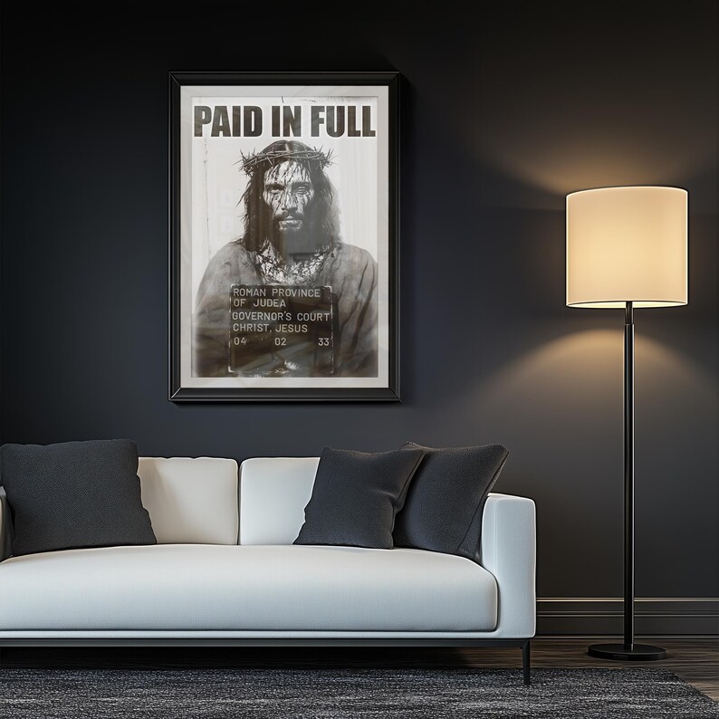Edgy Jesus Portrait Print: Crown of Thorns, Christian Wall Art - Etsy
