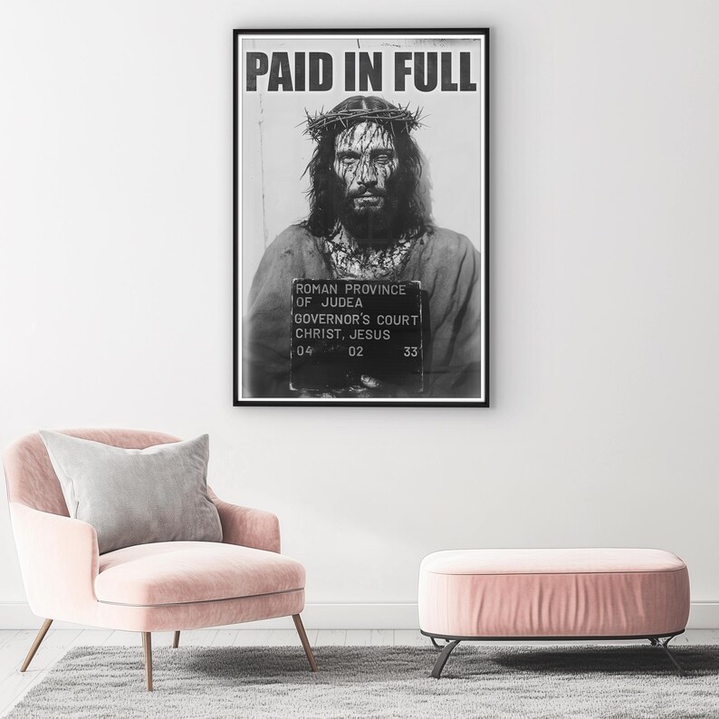 Edgy Jesus Portrait Print: Crown of Thorns, Christian Wall Art - Etsy