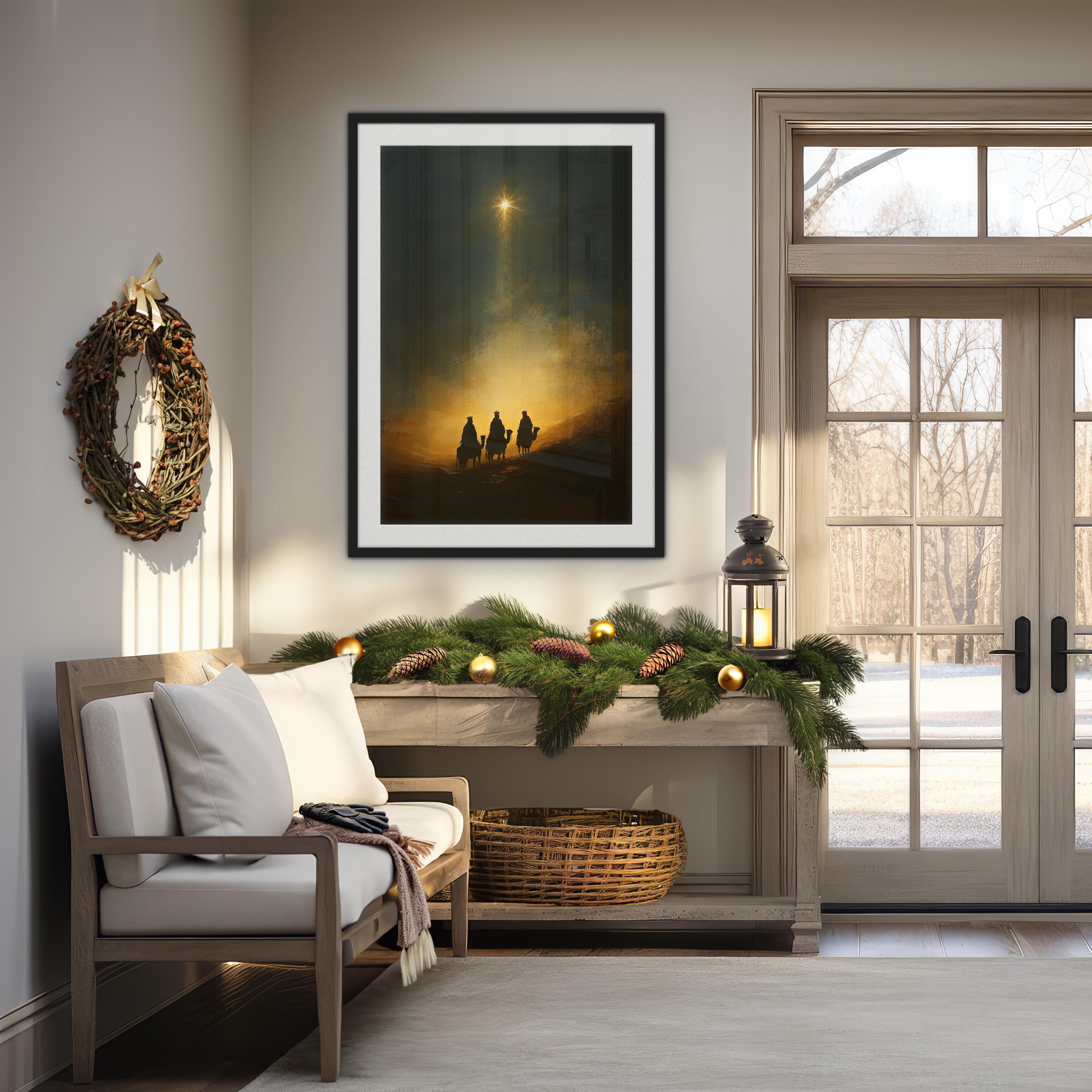 Guided by the Light, the Three Kings Journey, Star of Bethlehem Artwork ...