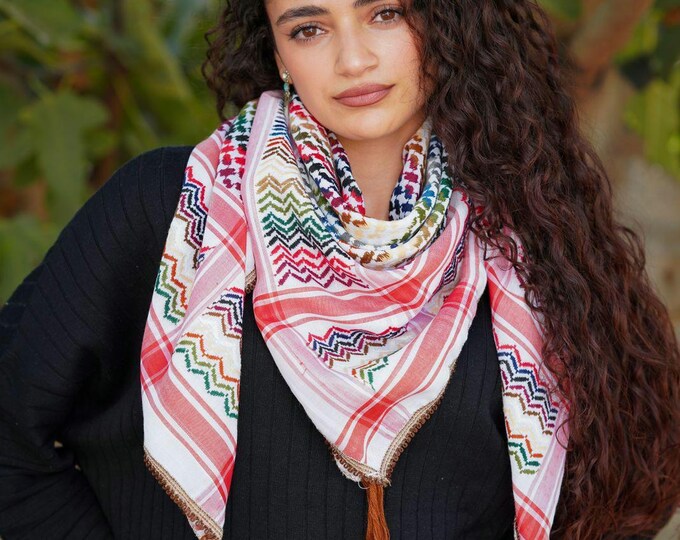 Original Kufiya From Palestine | Colored | Kuffeyeh, Kufiya, Hatta ...