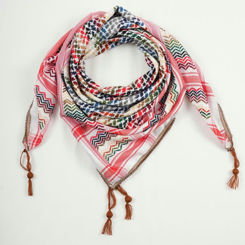 Original Kufiya From Palestine | Colored | Handmade in Nablus - Etsy