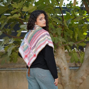 Original Kufiya From Palestine Colored Kuffeyeh, Kufiya, Hatta Handmade ...