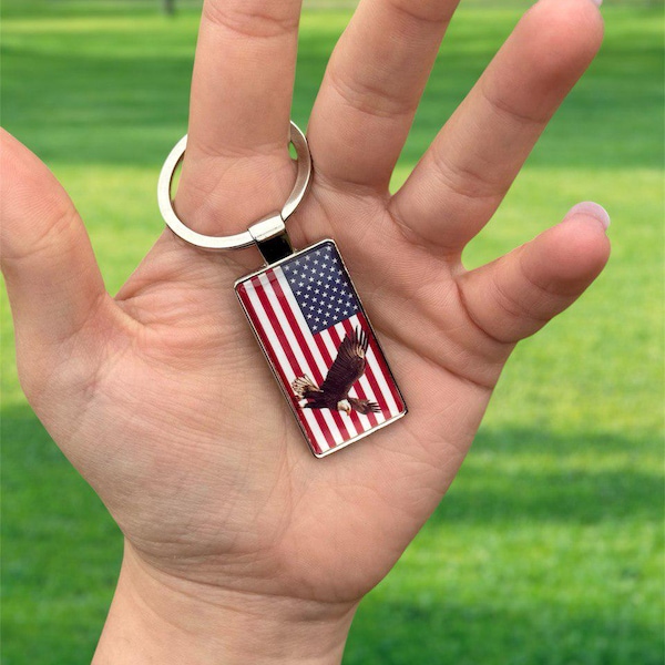 Flag Keychain - Etsy