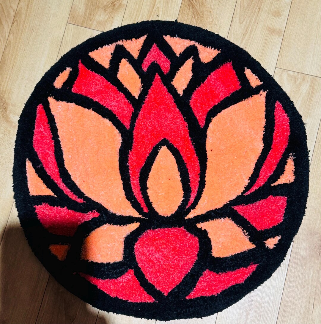 Lotus Flower Rug - Etsy
