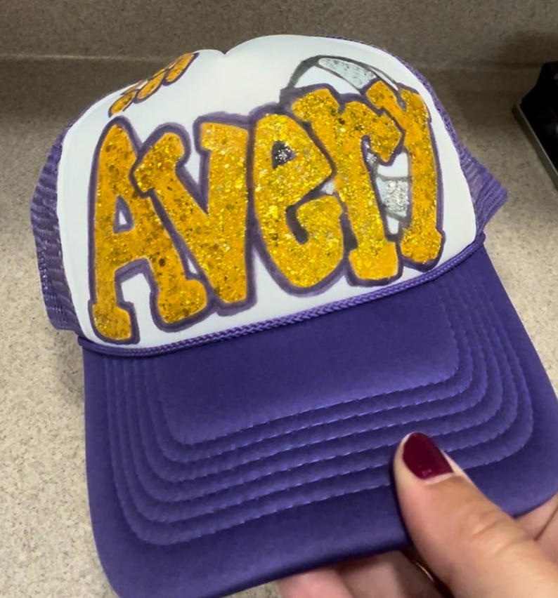 Painted Trucker Hat - Etsy