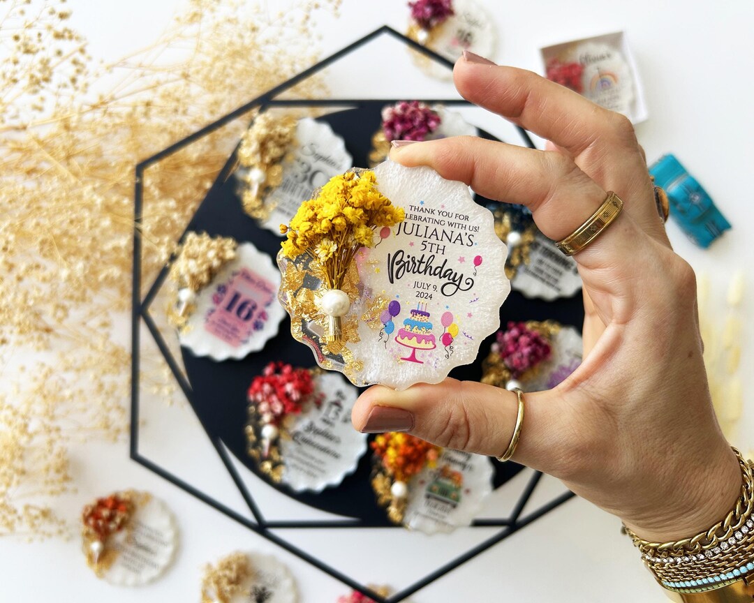 Birthday Party Favor Magnet, Fairy Dinosaur, Disney Superhero Birthday ...