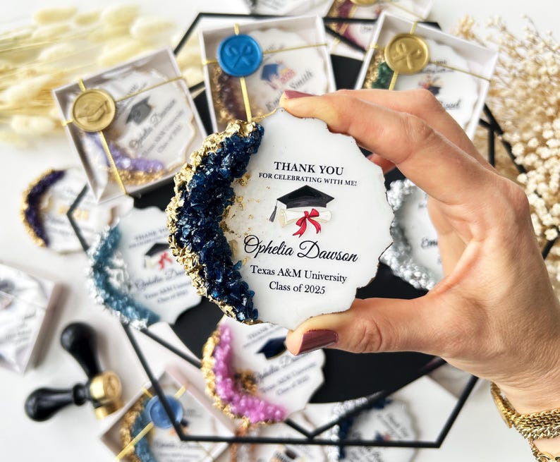 Personalized Graduation Magnet Favors 2026: Resin, Epoxy Keepsake ...