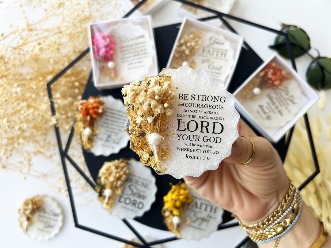 Bible Scripture Verse Magnet Favor, Inspirational Bible Quote Favors ...