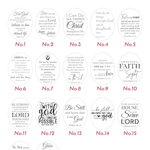 Bible Scripture Verse Magnet Favor, Inspirational Bible Quote Favors ...
