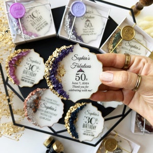 Personalized Milestone Birthday Celebration Gift: Resin Magnet Favors ...