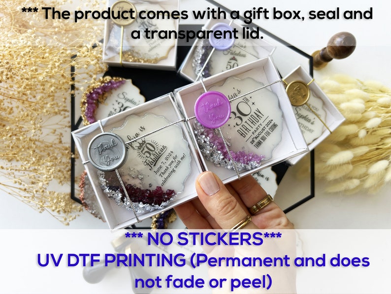 Personalized Milestone Birthday Celebration Gift: Resin Magnet Favors ...