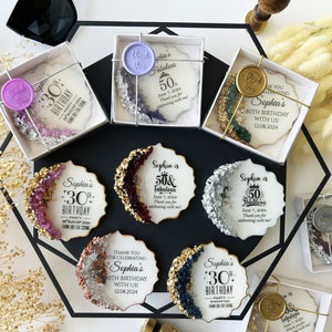 Personalized Milestone Birthday Celebration Gift: Resin Magnet Favors ...