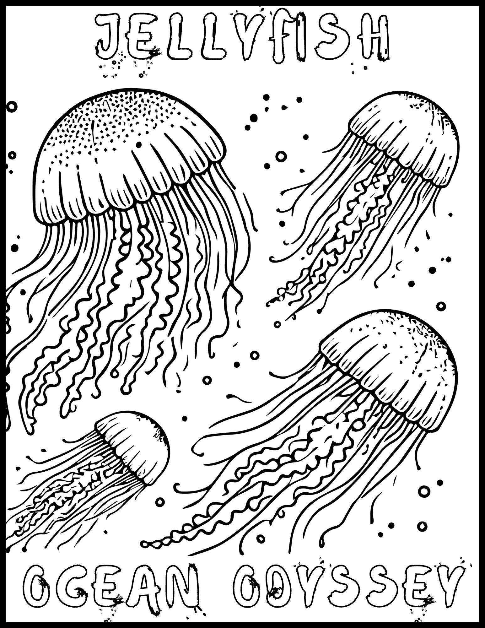 Ocean Odyssey Coloring Pages – 5 Wild Printable Pages for Kids! Use ...