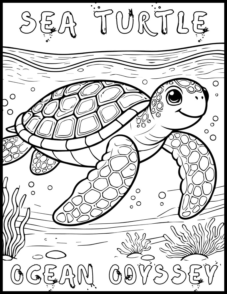 Ocean Odyssey Coloring Pages – 5 Wild Printable Pages for Kids! Use ...