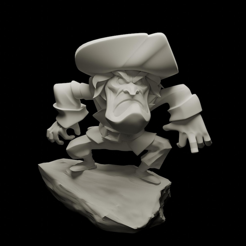 Pirate 3D STL Files, Detailed Design and High Quality - Etsy
