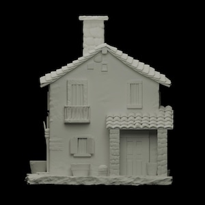 Old Village House 3D STL Files: Detailed Architecture (digital Download ...