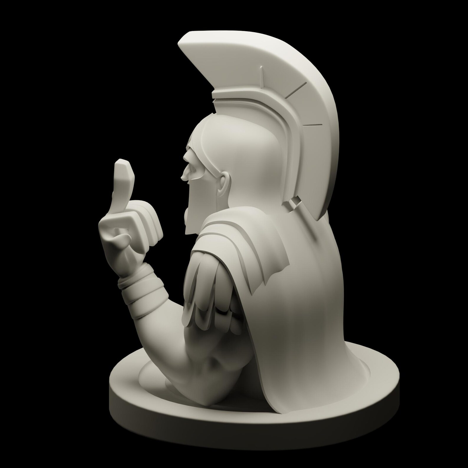 Gladiator Bust 3D STL File: Detailed Design - Etsy UK