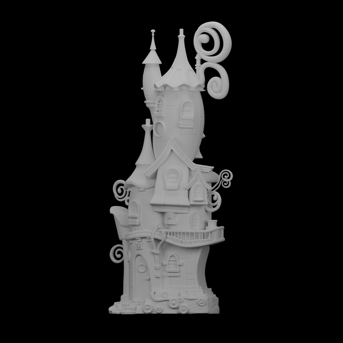 Tower House 3D STL Files: Detailed Design for 3D Printers - Etsy