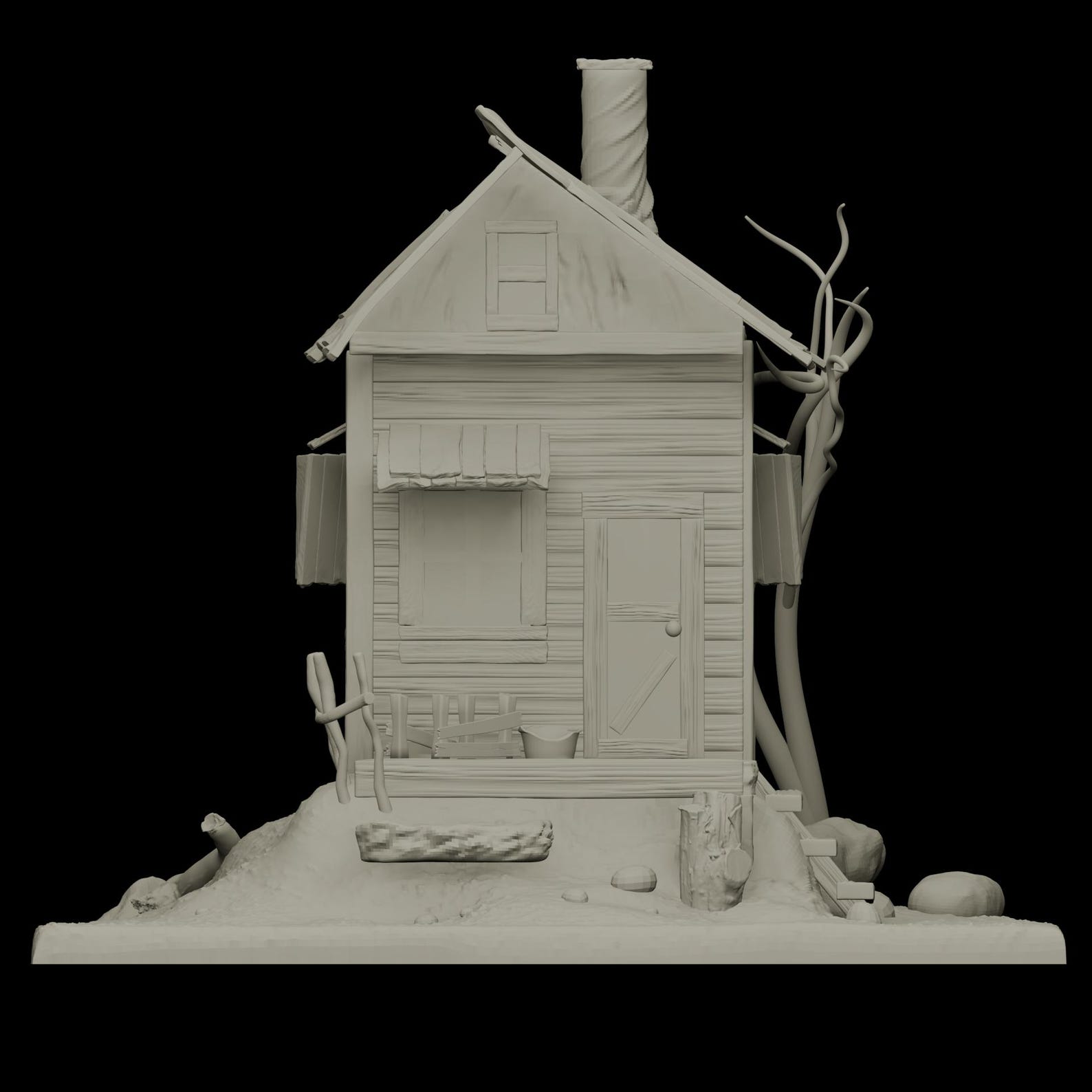 Old Beach House 3D STL Files: Detailed Design (digital Download) - Etsy