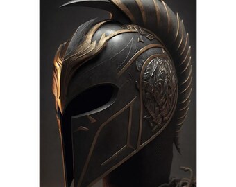 Detailed Gladiator Helmet 3D STL Files - Wearable Design (digital ...